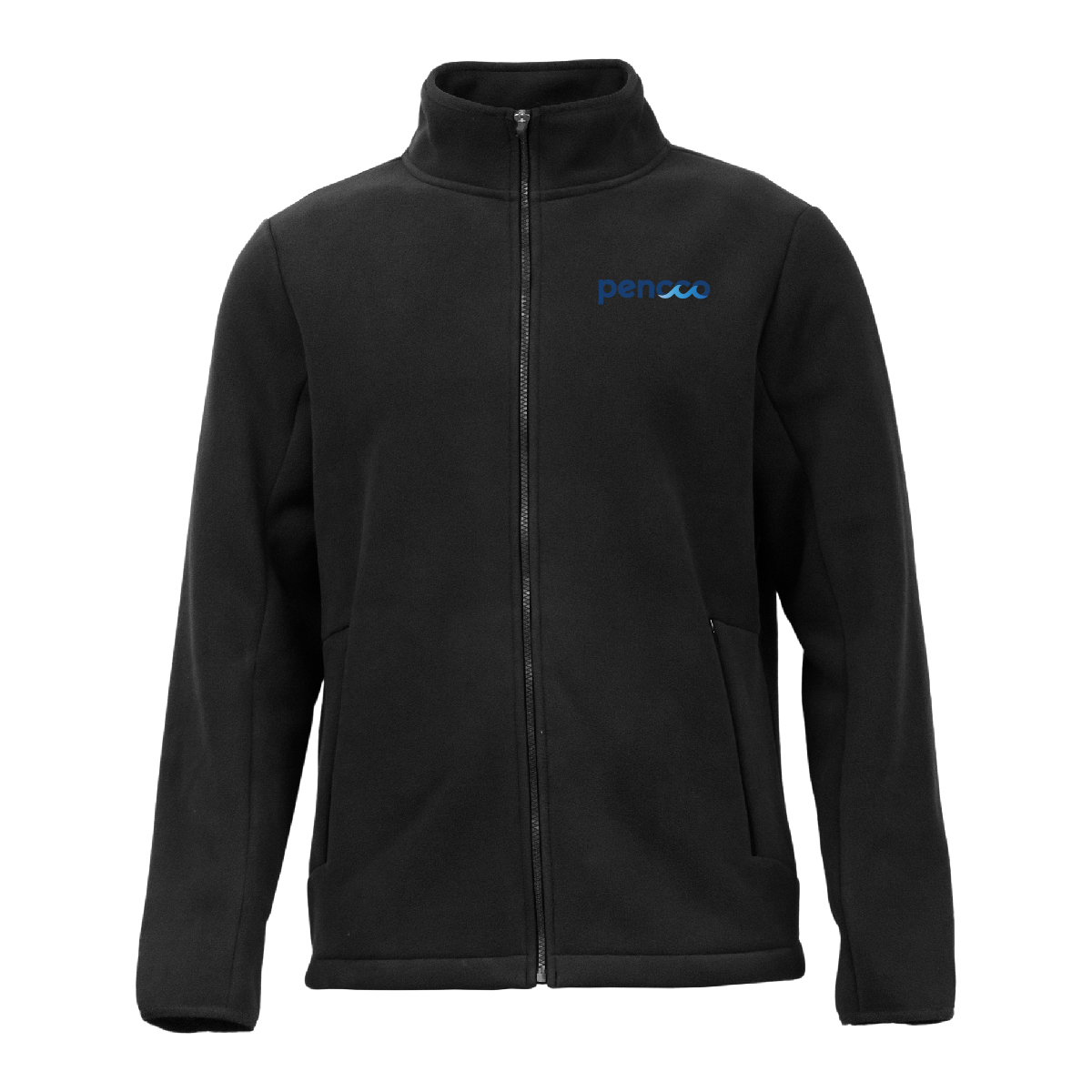 Pencco Blue Logo Black Fleece